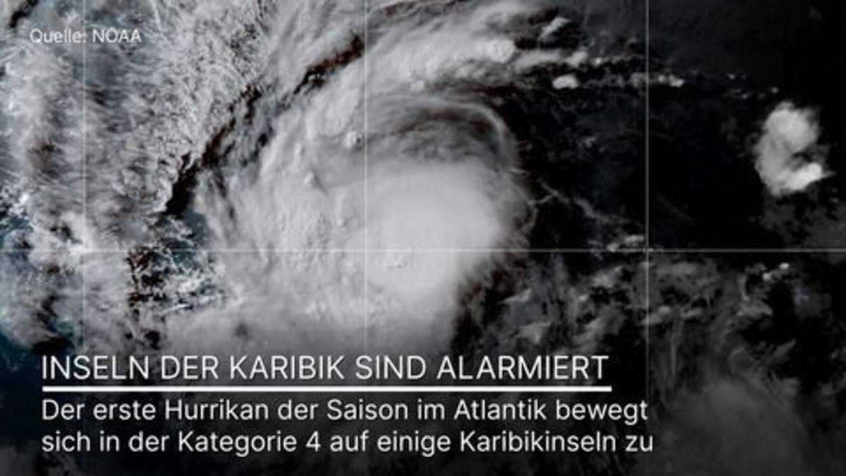 Hurrikan «Beryl» bewegt sich auf Karibikinseln zu