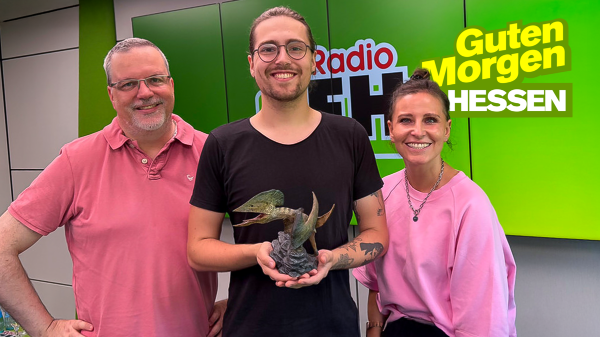 Dino-Influencer Josh bei 'Guten Morgen Hessen'