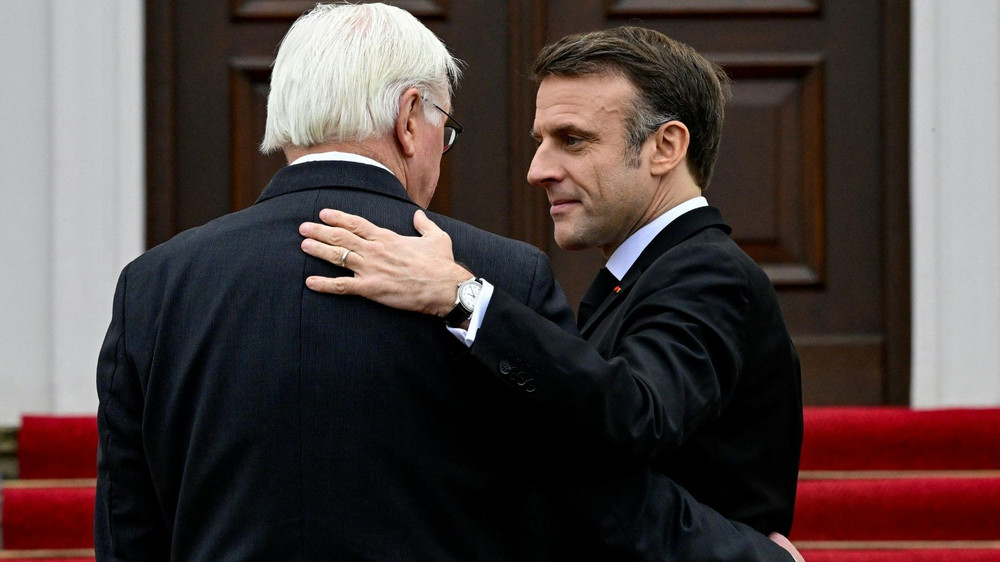 Steinmeier begrüßt Macron im Schloss Bellevue
