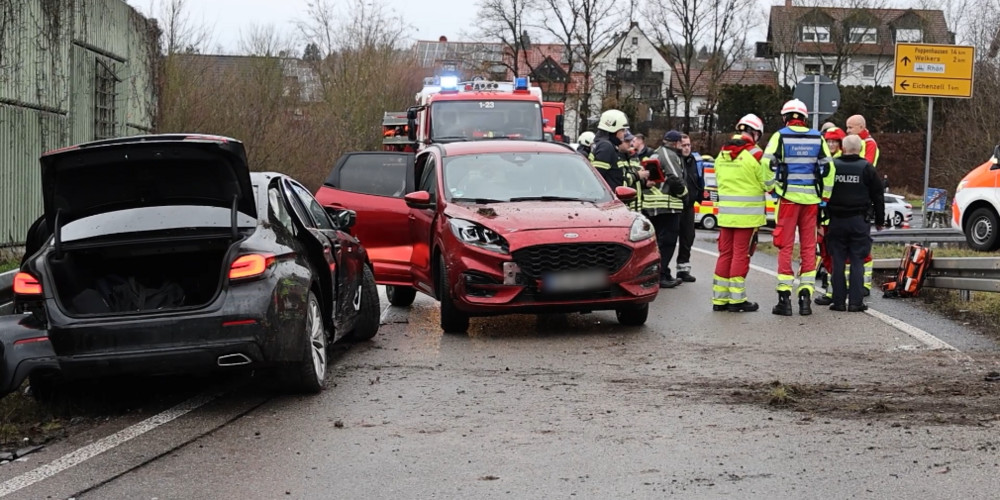 Schwerer Unfall auf der A66: Rettungshubschrauber war vor Ort