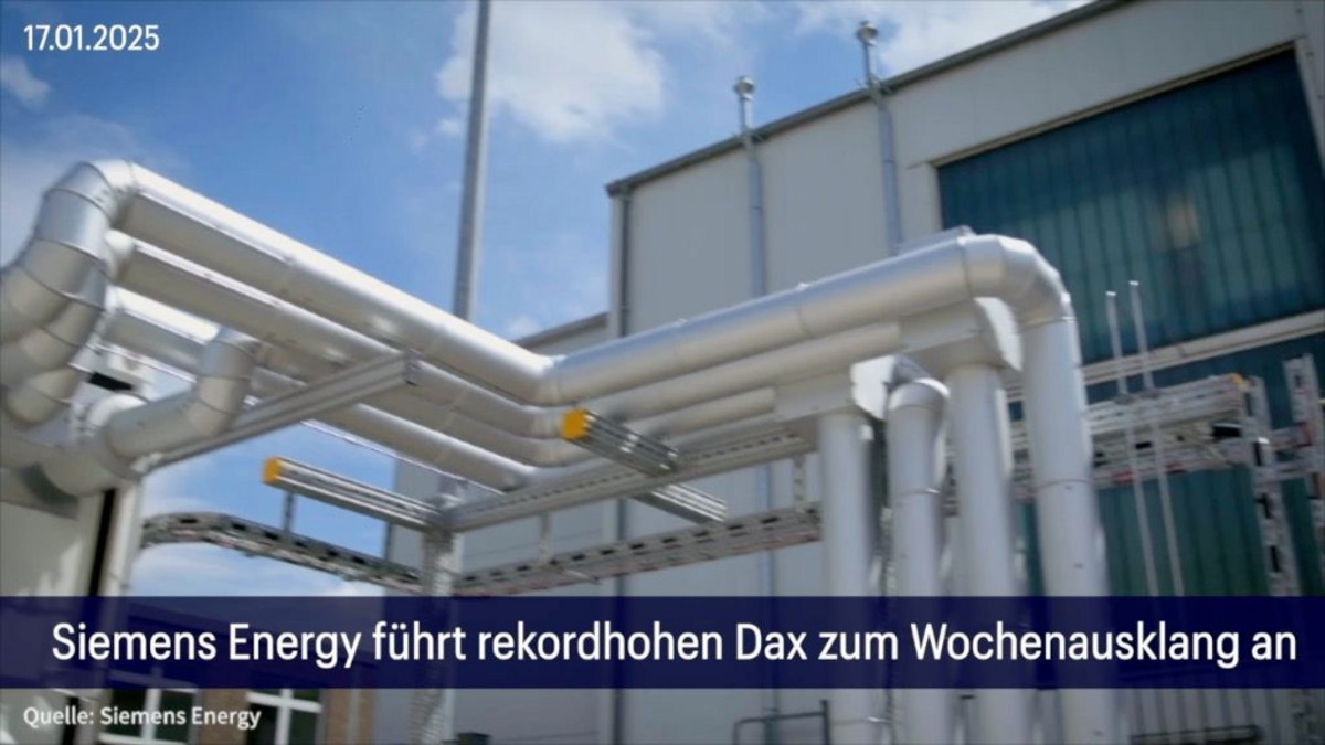 Aktie im Fokus: Siemens Energy führt rekordhohen Dax zum Wochenausklang an