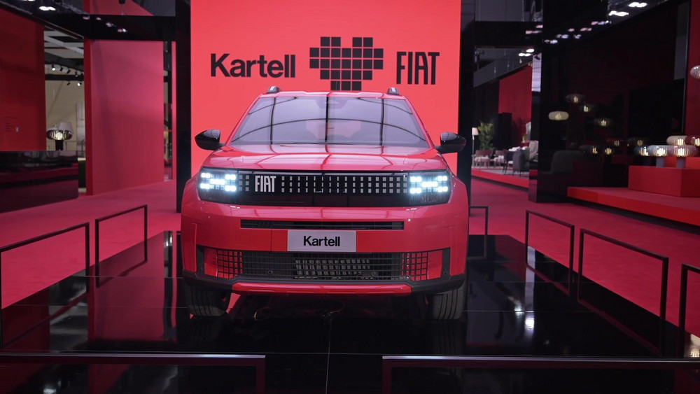 Premiere des Fiat Grande Panda Kartell auf der Möbelmesse in Mailand
