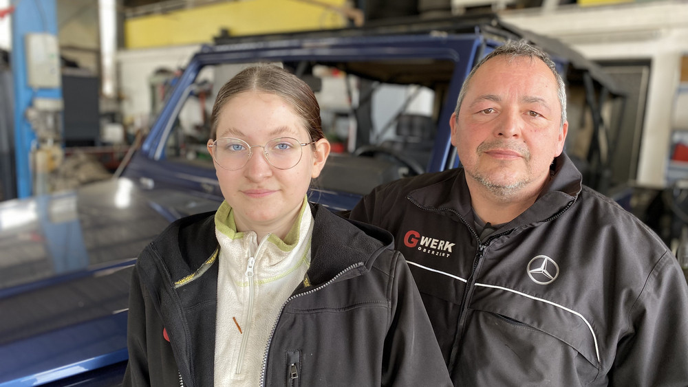 Oberzent: Kfz-Meister wirbt Azubis mit Oldtimer-G-Klasse-Restaura