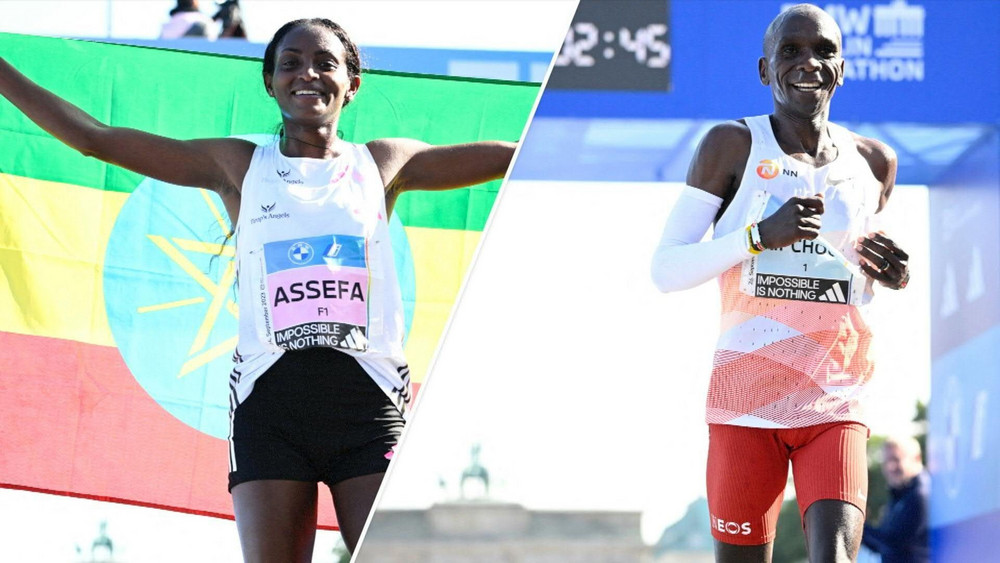 Berlin-Marathon: Assefa pulverisiert Weltrekord - Kipchoge siegt erneut
