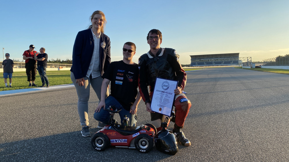 Osthesse Marcel Paul knackt Weltrekord: 148 km/h auf E-Bobby-Car