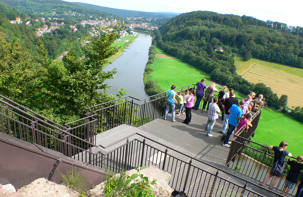 Weser Skywalk: Die Plattform über dem Tal